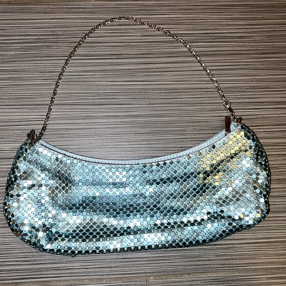 Bags | Blue Chainmail Clutchevening Bag | Poshmark